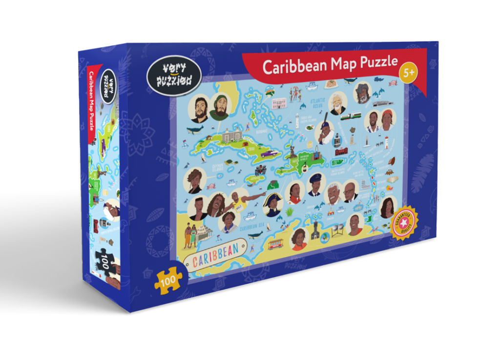 Caribbean Map Jigsaw Puzzle - Black History Studies